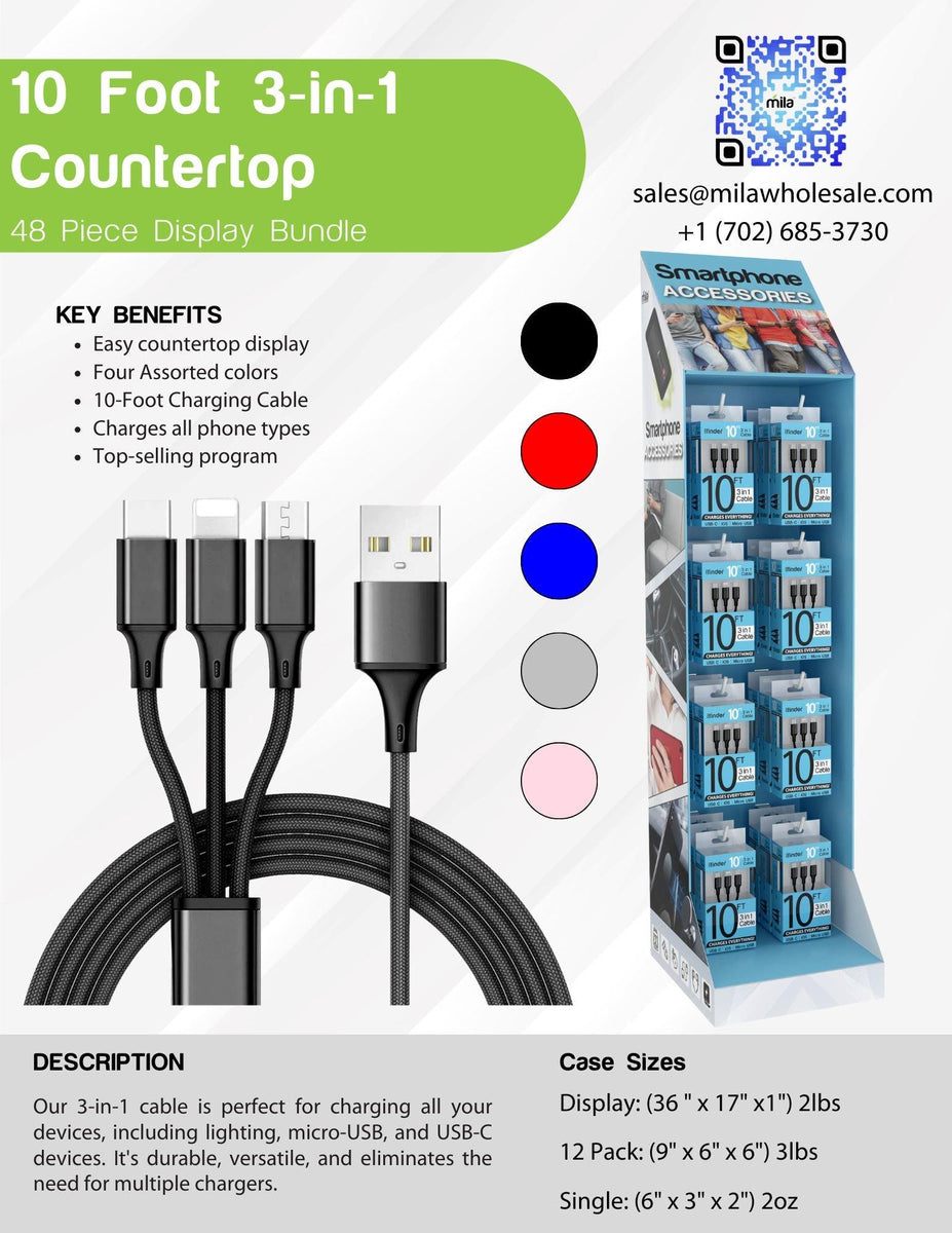 10 foot 3in1 Countertop Display Bundle – Mila Lifestyle Accessories