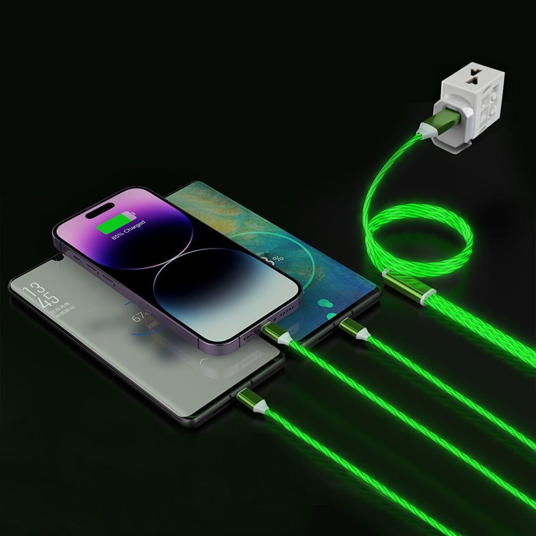 6 foot 3-in-1 Light Up Cable - Pack of 12 – Mila Lifestyle Accessories